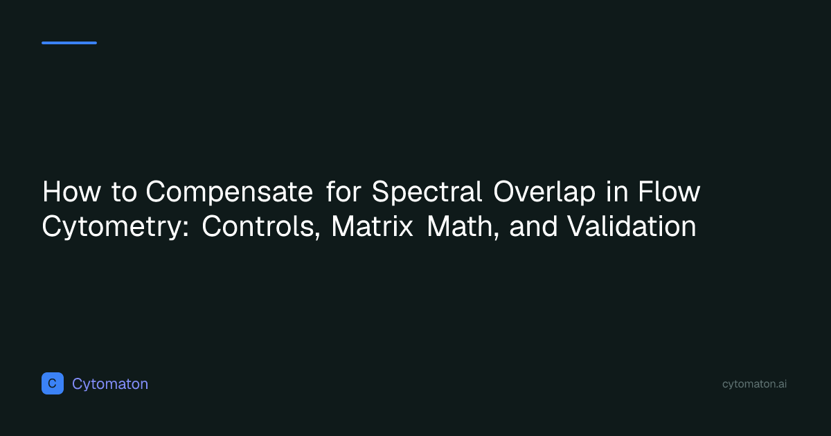 How to Compensate for Spectral Overlap in Flow Cytometry: Controls ...